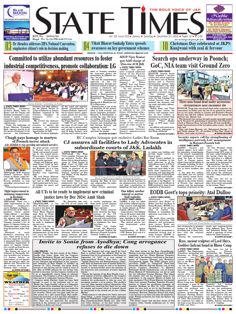 J&K Government's Industrial Growth Initiatives | PDF | Indian National ...