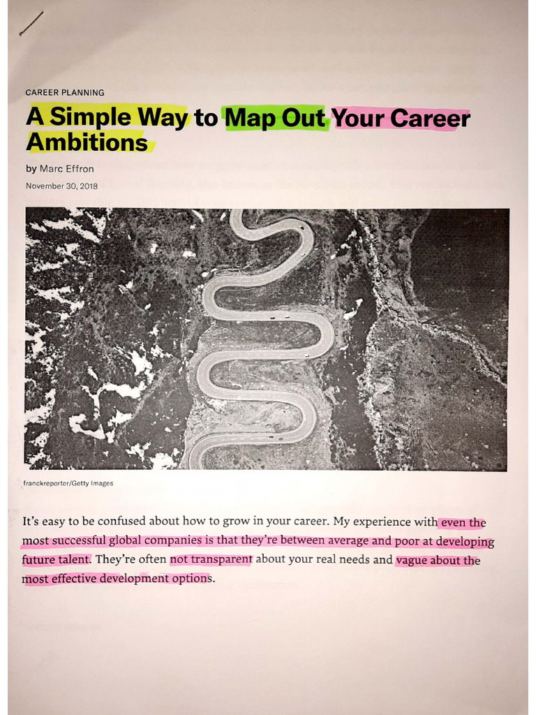 A Simple Way To Map Out Your Career Ambitions | PDF