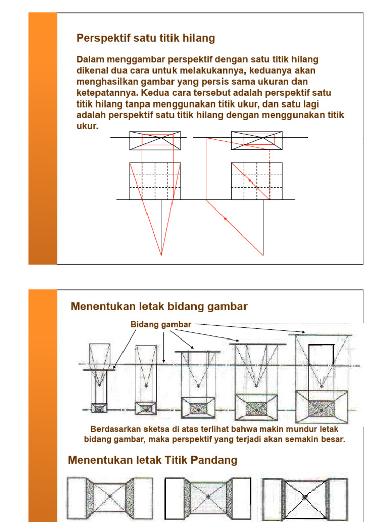 Perspektif 1 Titik Hilang (Compatibility Mode) | PDF | Metode & Bahan Ajar