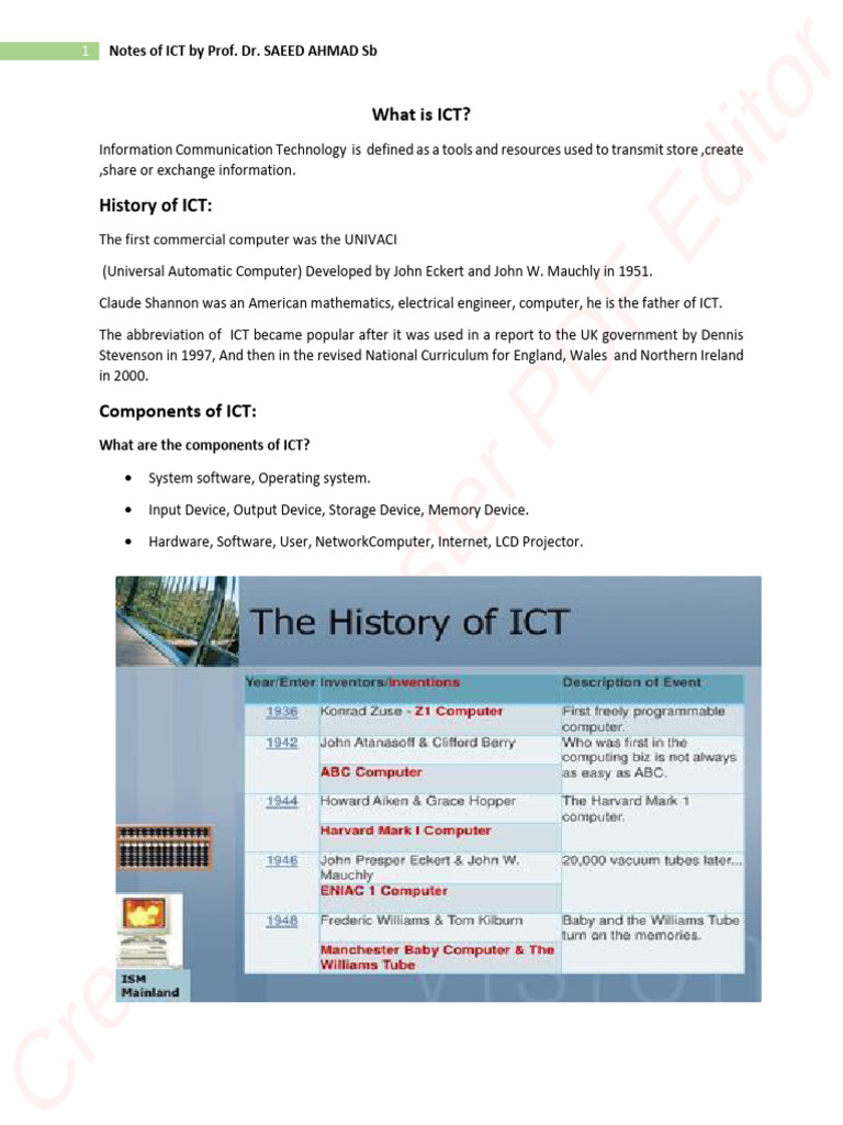 History of ICT | PDF | World Wide Web | Internet & Web