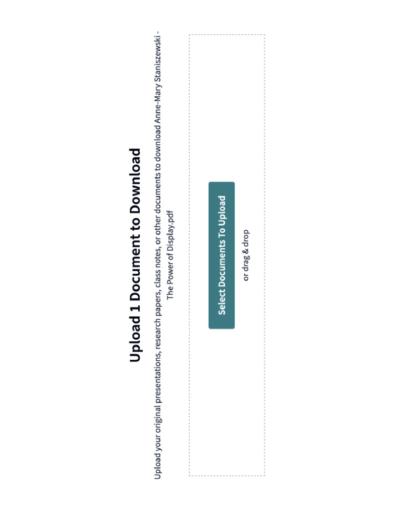 Design Document Upload | PDF