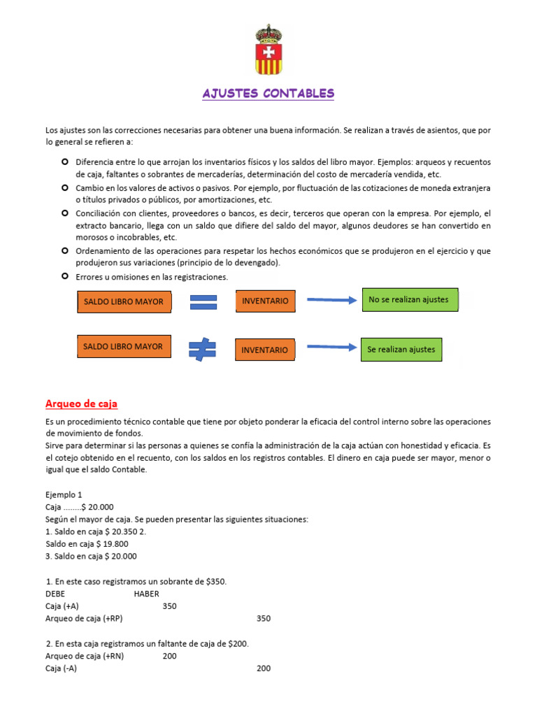 Ajustes Contables-1 | PDF | Contabilidad | Business