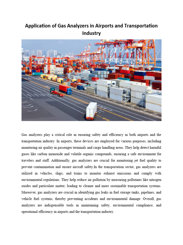 Gao Tek Application Of Gas Analyzers In Airports And Transportation Industry Baitullah Nur 01