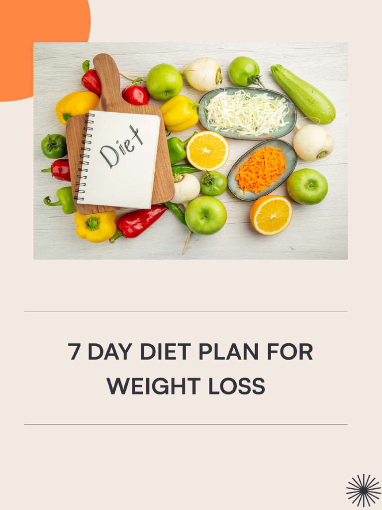 7 Day Diet Plan For Weight Loss | PDF
