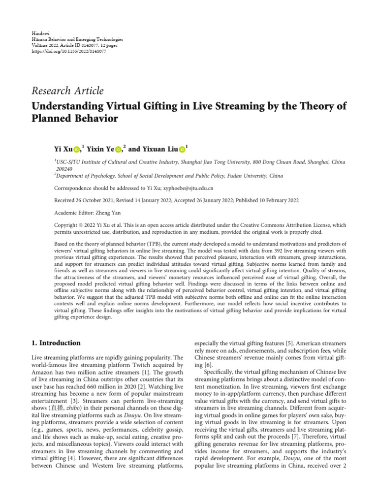 Understanding_Virtual_Gifting_in_Live_Streaming | PDF | Attitude ...