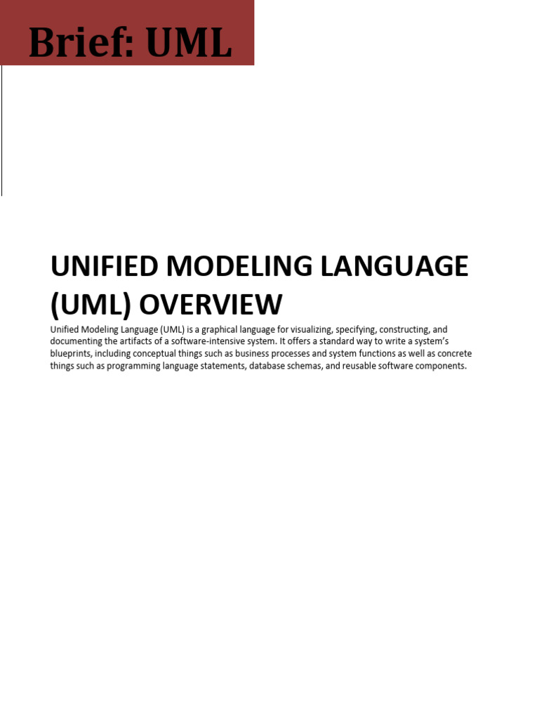 Brief of UML Unit2 | PDF | Unified Modeling Language | Conceptual Model