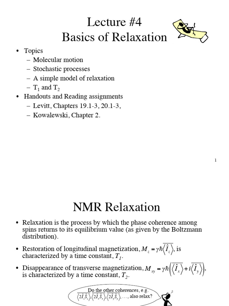 Lecture4 2016 Relaxation Basics | PDF