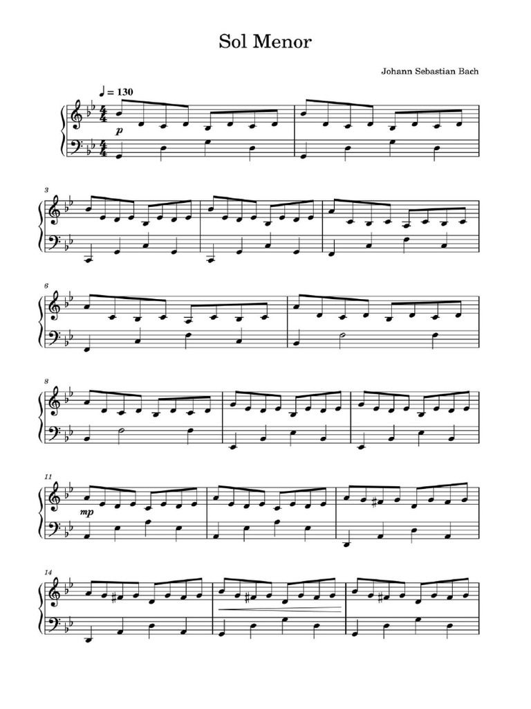 Bach Sol Menor | PDF