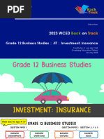 Grade 12 Insurance Investment Notes | PDF | Insurance | Employment