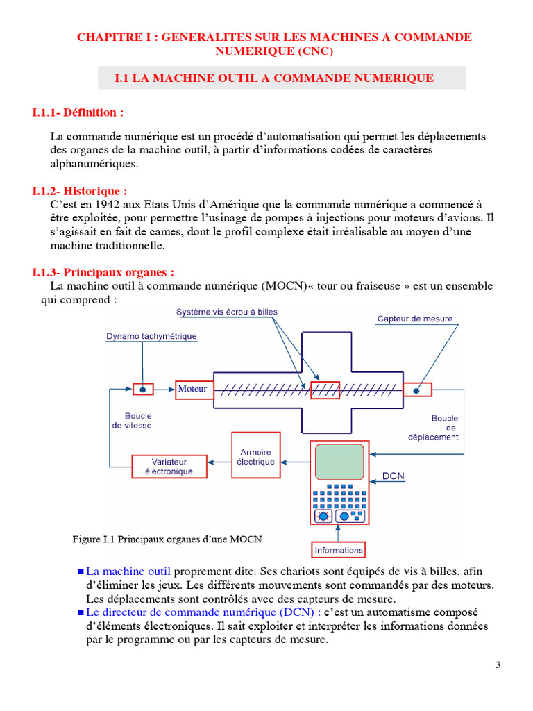 Introduction à la commande numérique CNC | PDF
