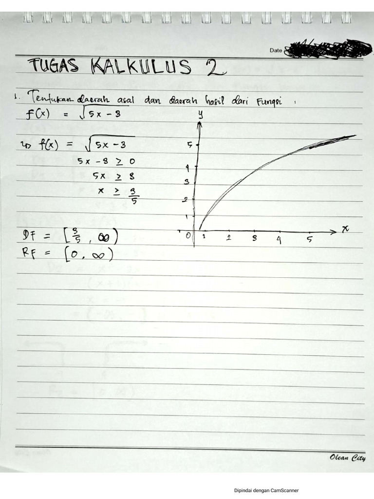 Bukti Pengerjaan Kalkulus 2 | PDF