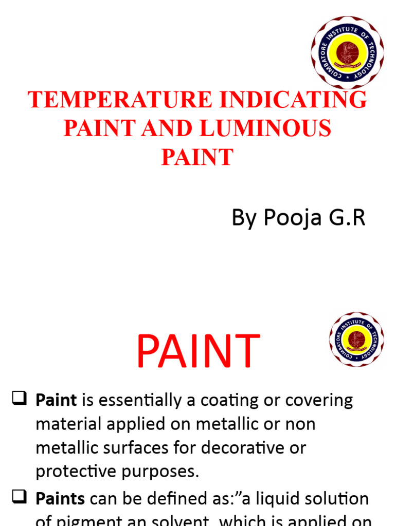 Paint | PDF | Chemistry | Molecular Physics
