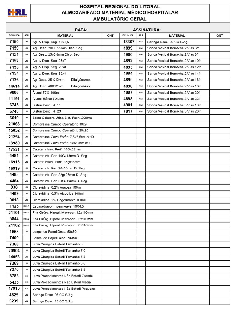 Ambulatór. Codigo Novo | PDF | Casa e Jardim | Ciências e Matemática