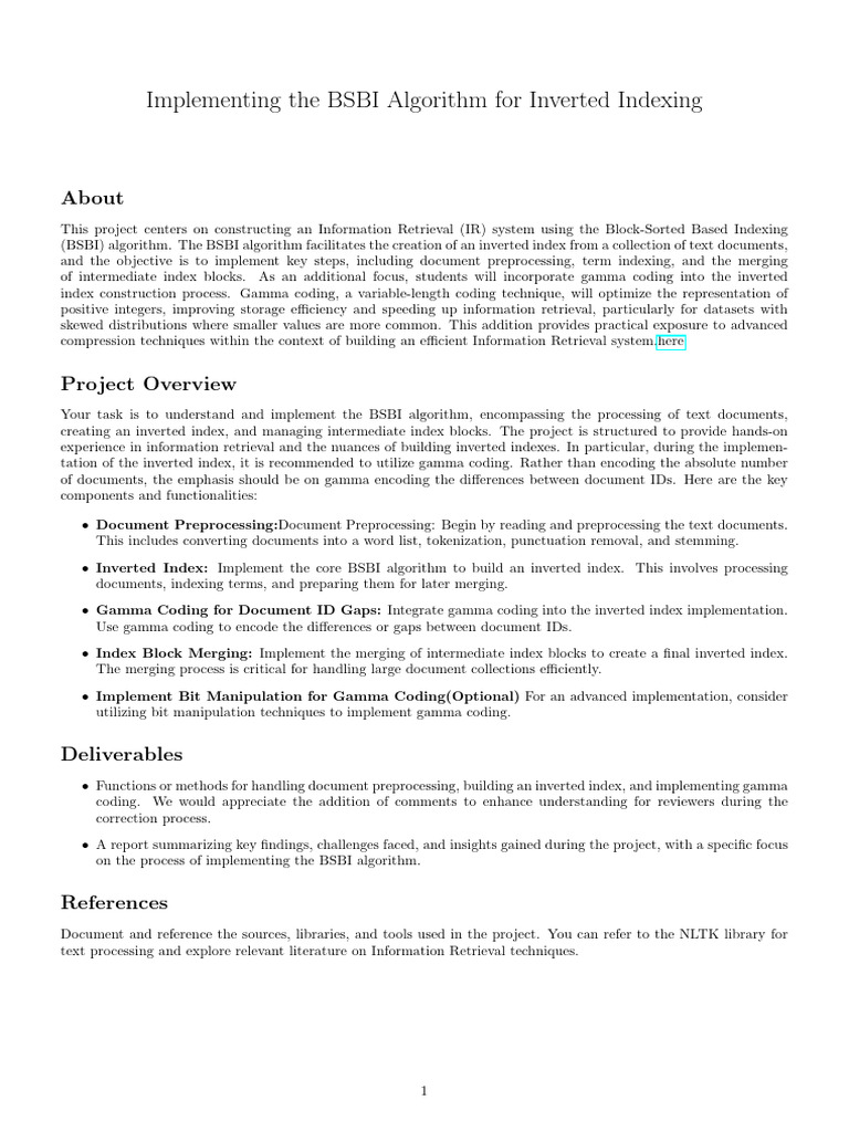 Mini Project 3 | PDF | Search Engine Indexing | Information