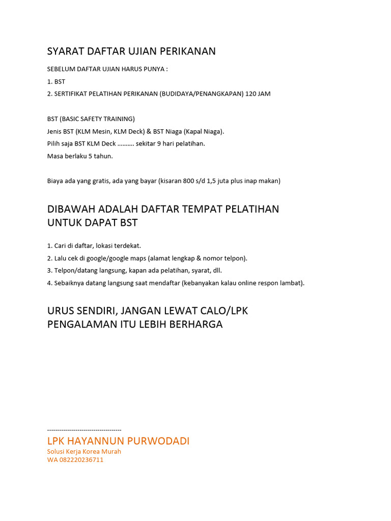 Data Tempat Bikin BST | PDF