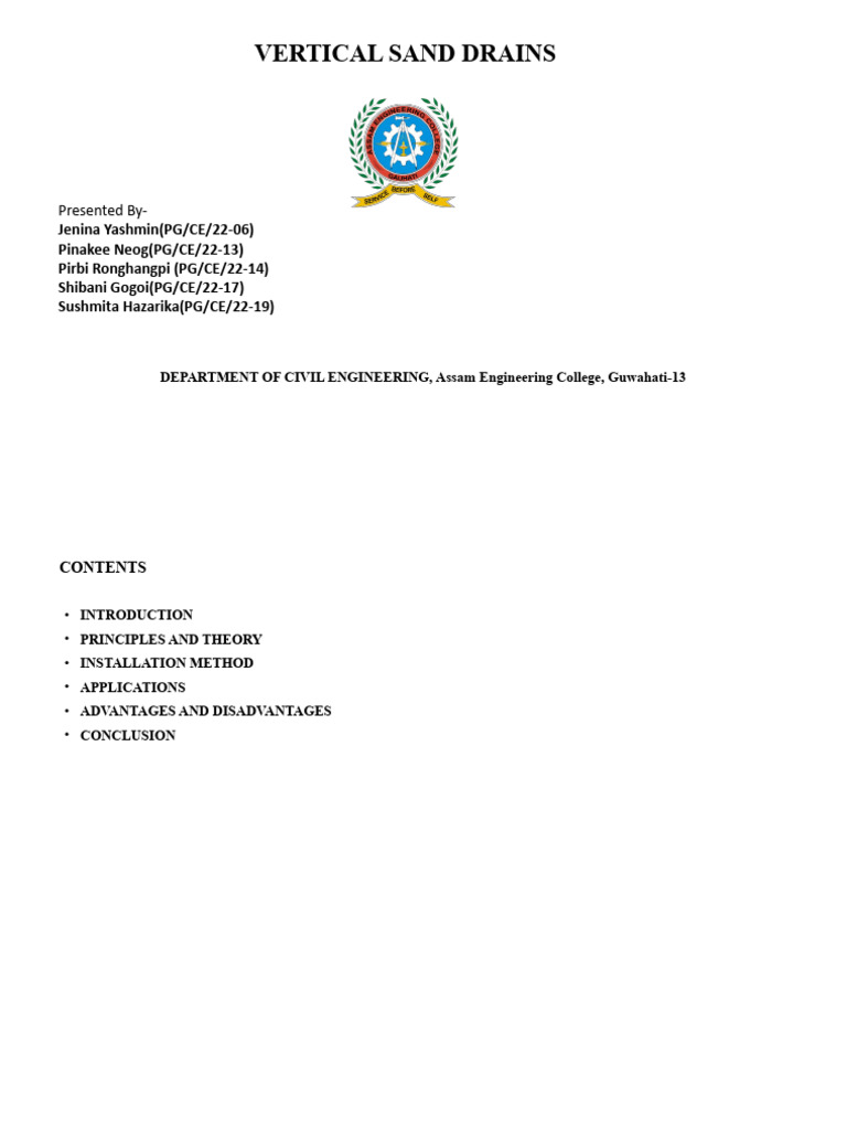 Sand Drain Compiled | PDF