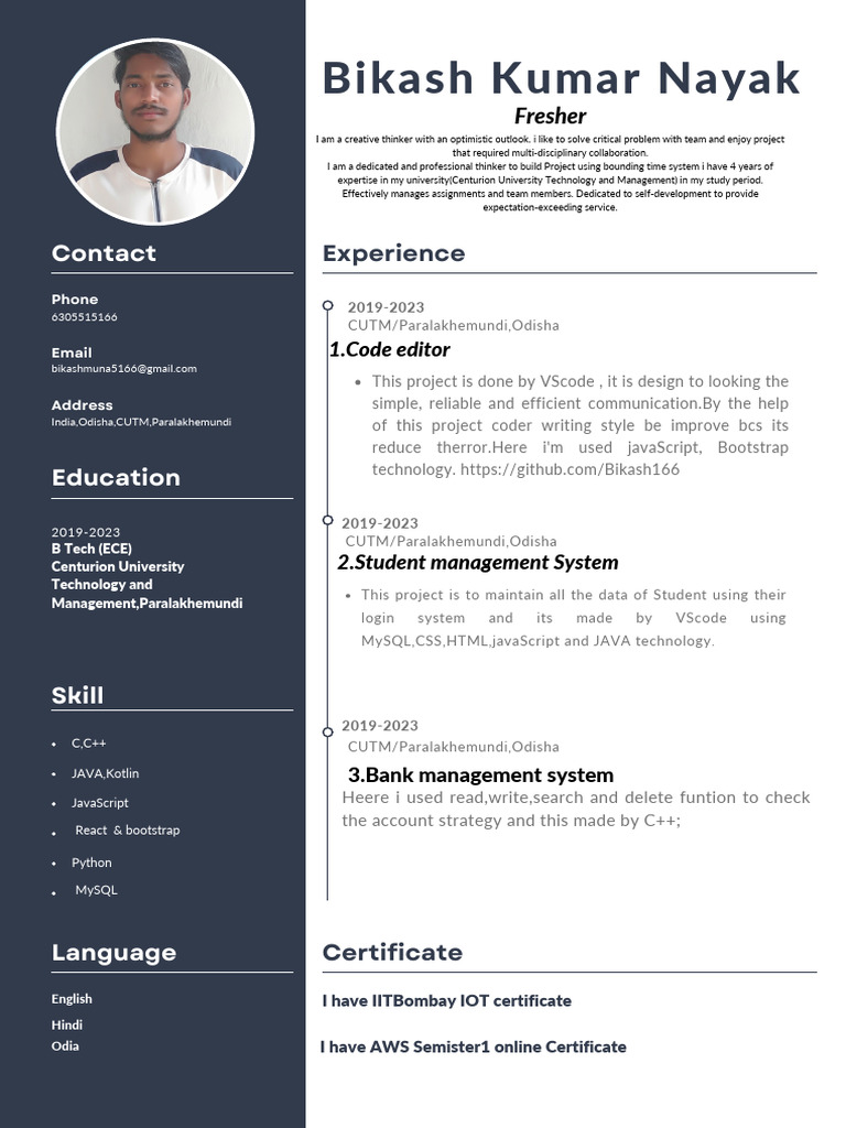 Bikash.cv | PDF | Java Script | Cyberspace
