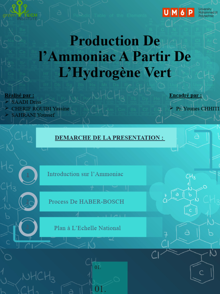 Ammoniac et Hydrogène Vert | PDF | Génie des procédés | Processus ...