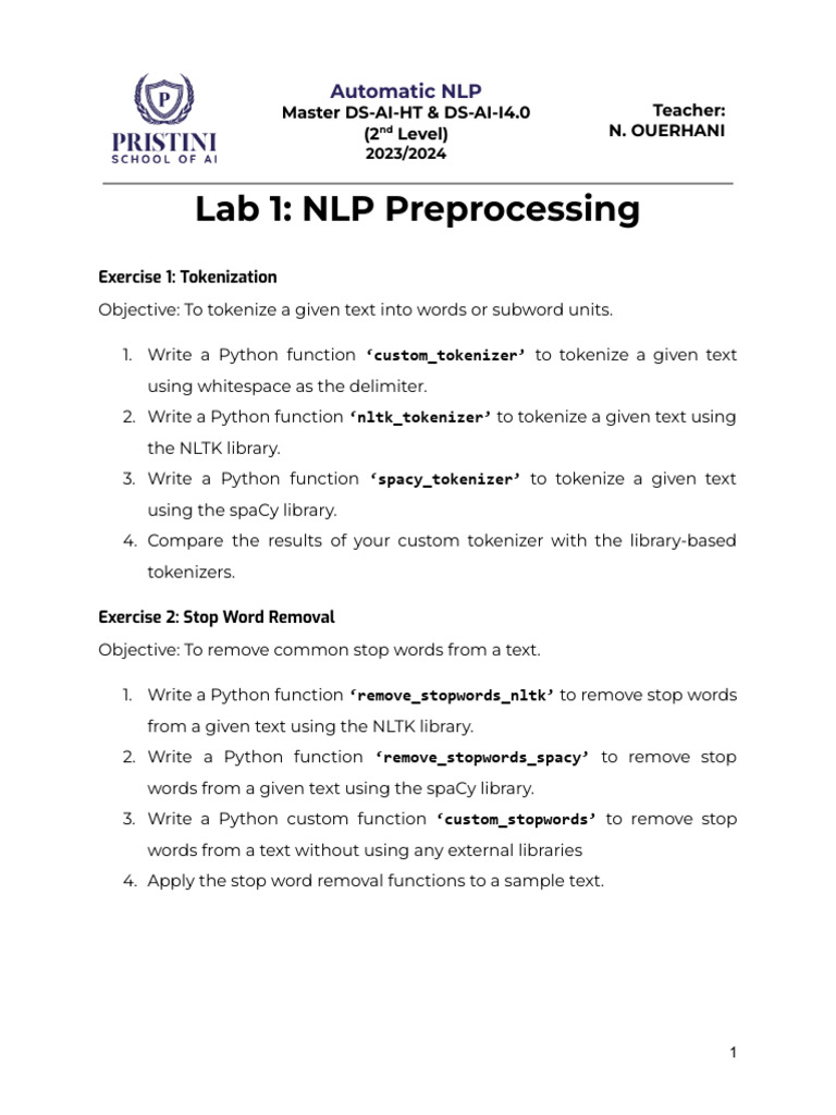 NLP Lab1 | PDF