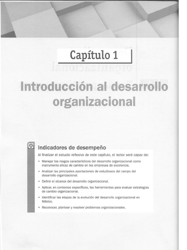 Cap 1 Desarrollo Org | PDF