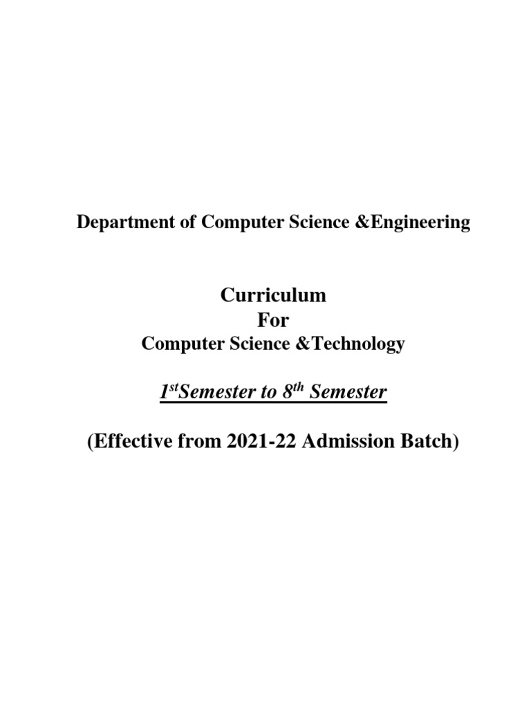 B.Tech CSE Curriculum Overview | PDF | Diffraction | Crystal Structure