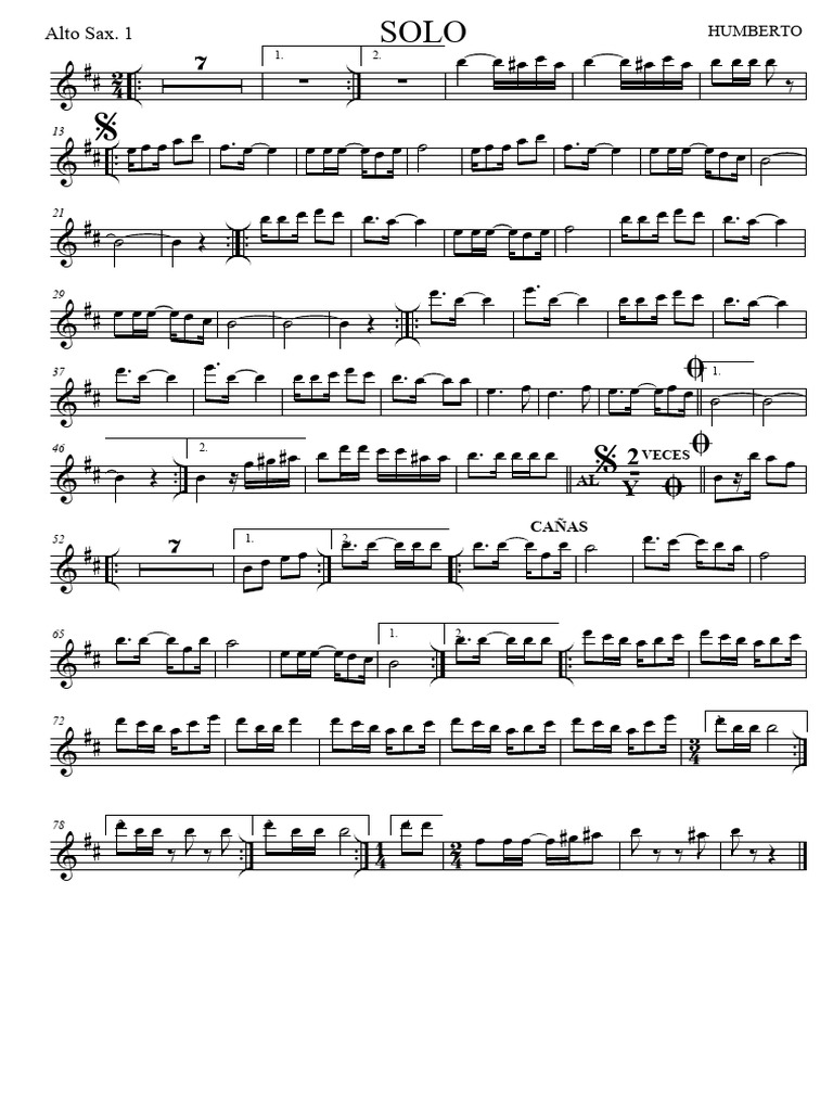 SOLO - Alto Sax. 1 | PDF