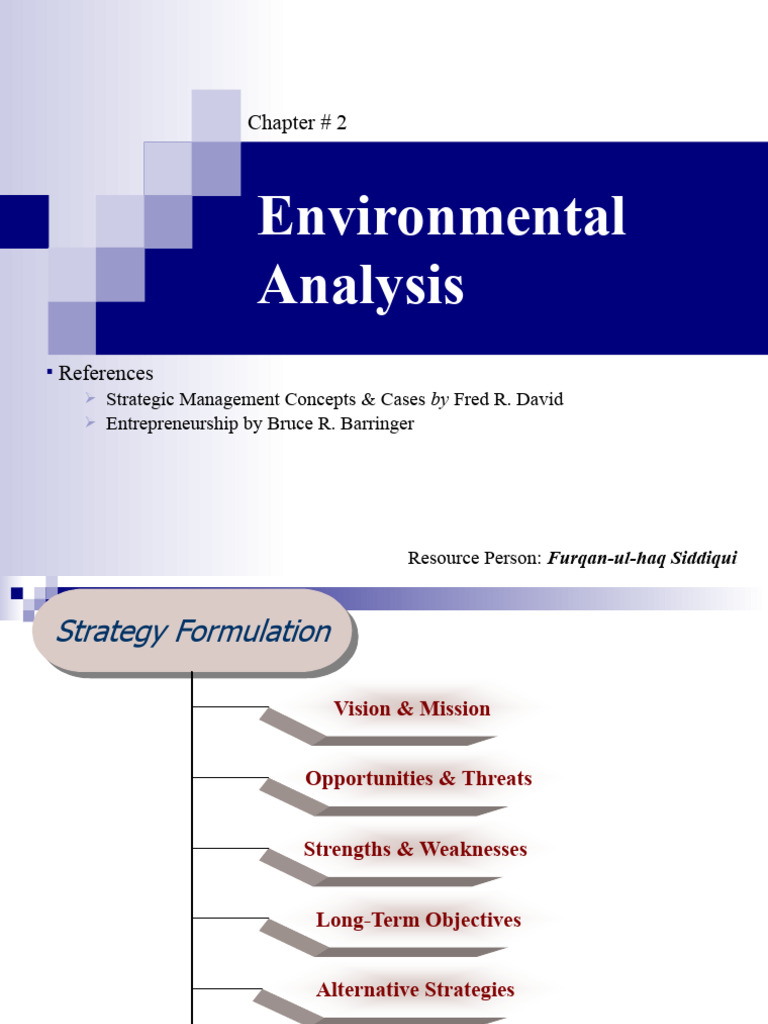 Environmental Analysis for Strategic Management | PDF | Strategic ...