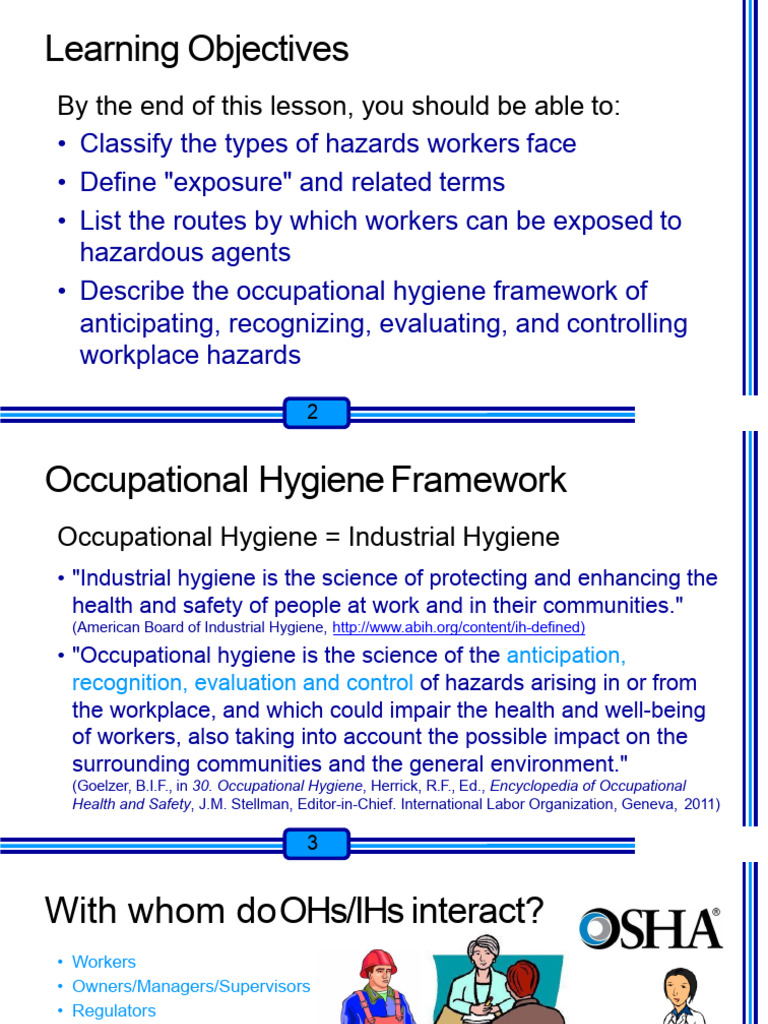 Occupational Hygiene Framework | PDF