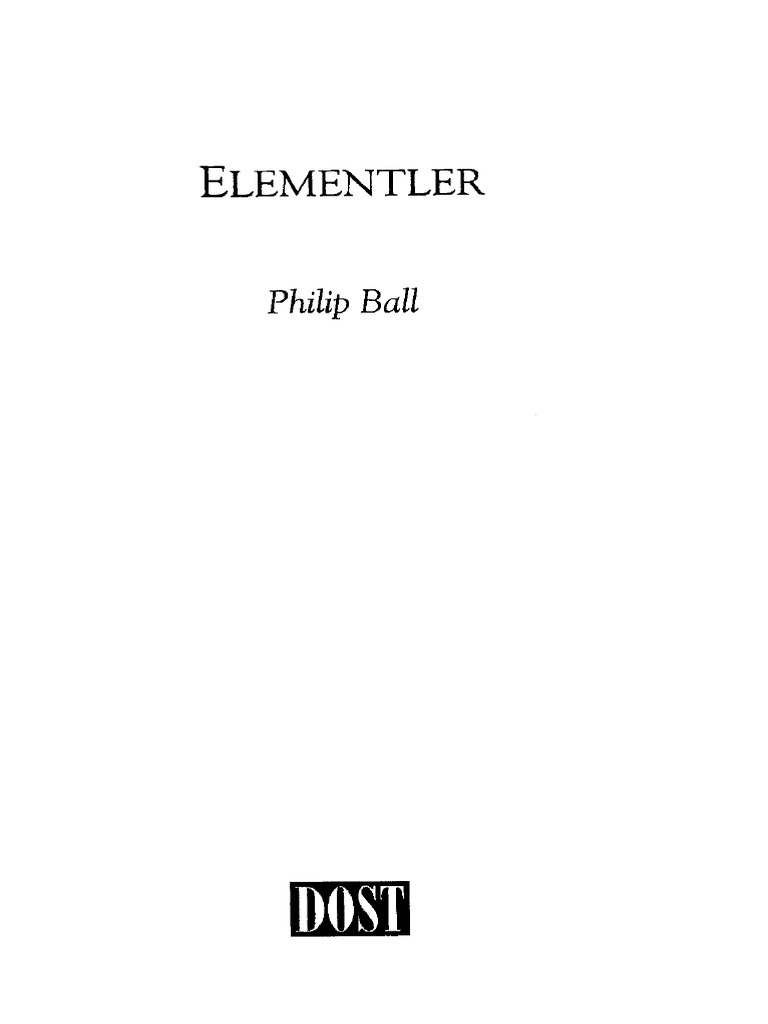 Philip Ball - Elementler | PDF