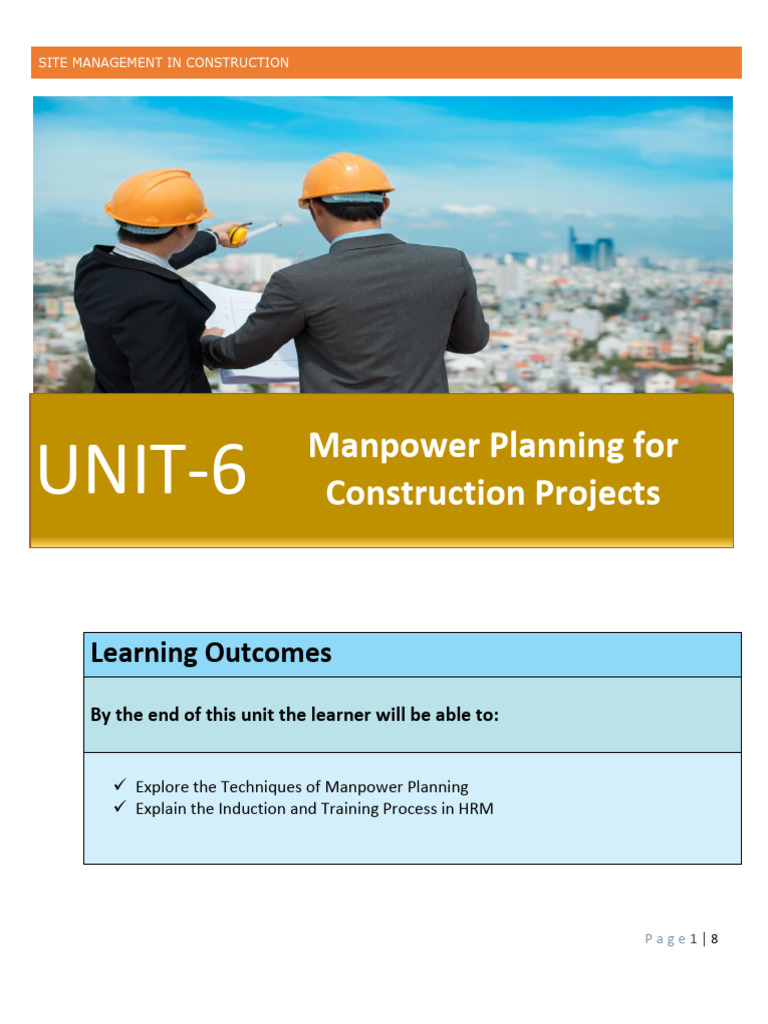 Manpower Planning in Construction Projects | PDF | Cost Of Living ...