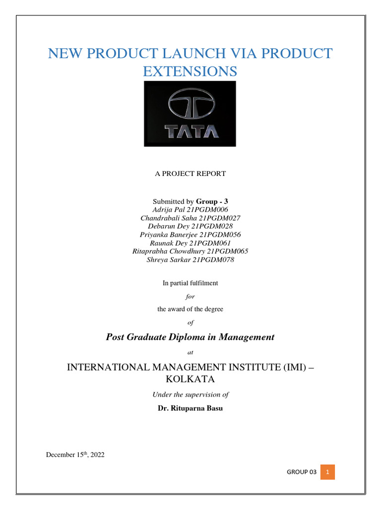 Group No. - 3 - Sec - A - SBPM | PDF