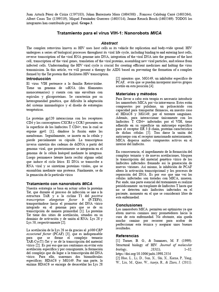 Article SIDA | PDF | VIH | Virus