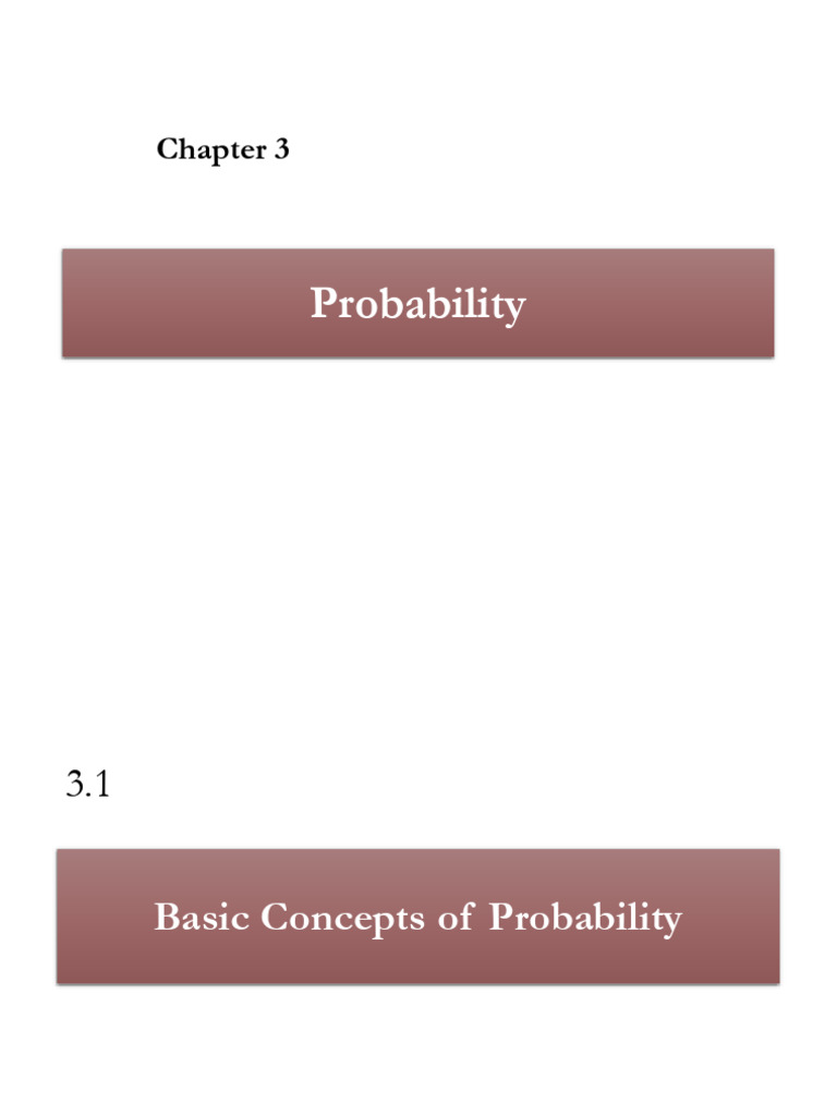 Chapter 3 Part 1 Counting | PDF | Probability | Probability Theory