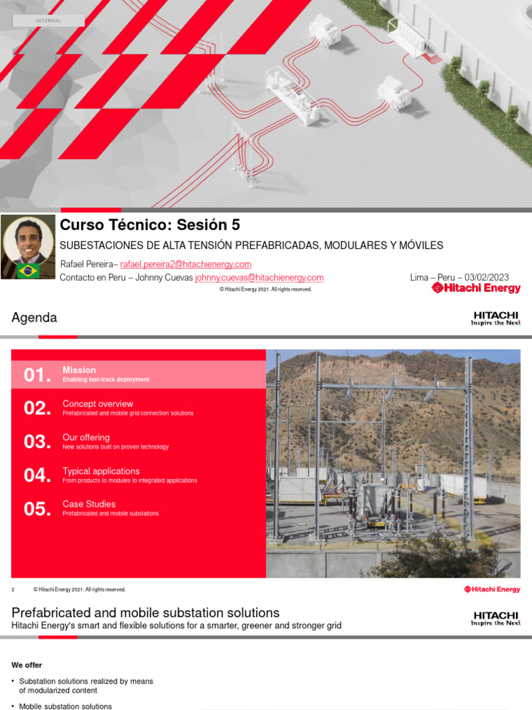 Dia 5 Colegio de Ingenieros Del Peru - Subestaciones | PDF | Electrical ...