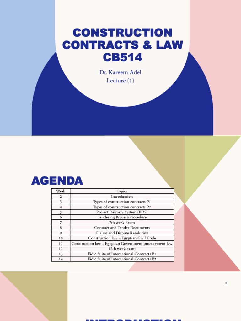 CB 514 - Lec001 - V01 | PDF | General Contractor | Economies