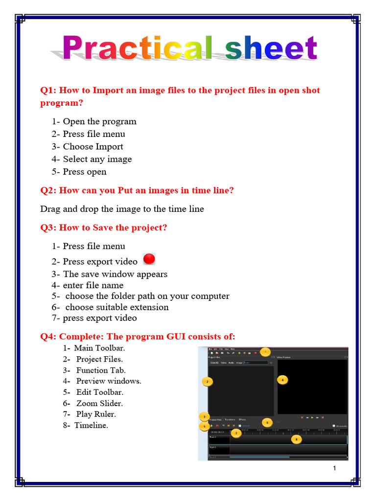 Practical Sheet - Prep2 | PDF