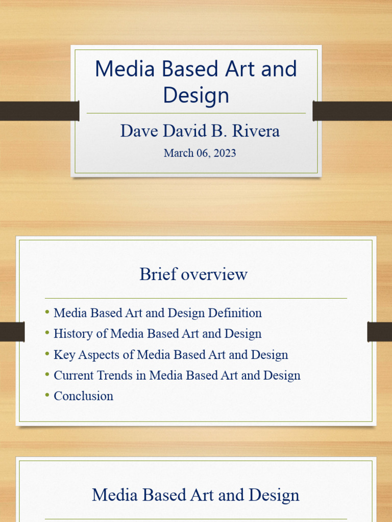 Overview of Media Based Art & Design | PDF | Augmented Reality | Cyberspace