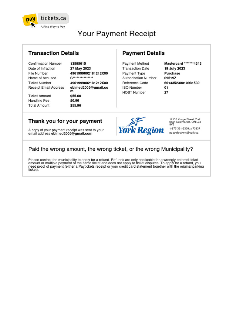 Ticket Payment | PDF