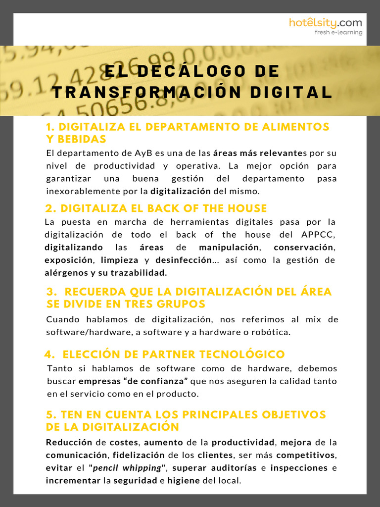 Decalogo Transformacion Digital | PDF | Negocios | Informática