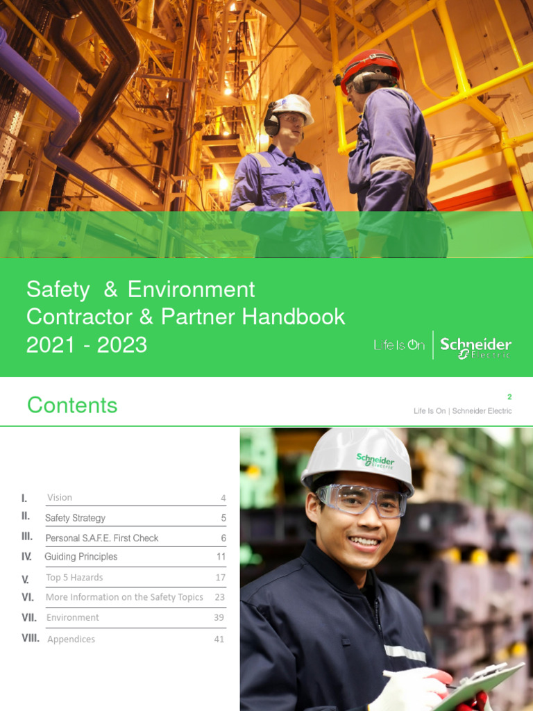 SE Contractor Safety Handbook 2021-2023 | PDF | Safety | Occupational Safety And Health