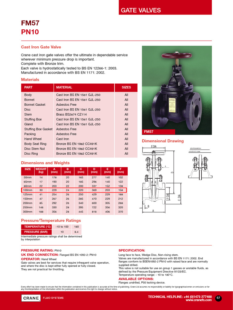 01.01. 100mm Dia. Water Meter Assembly. (Gate Valve) | PDF | Valve ...