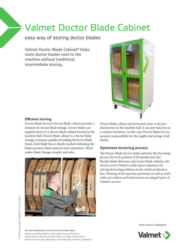 Valmet Doctor Blade Storage Solutions | PDF | Computing