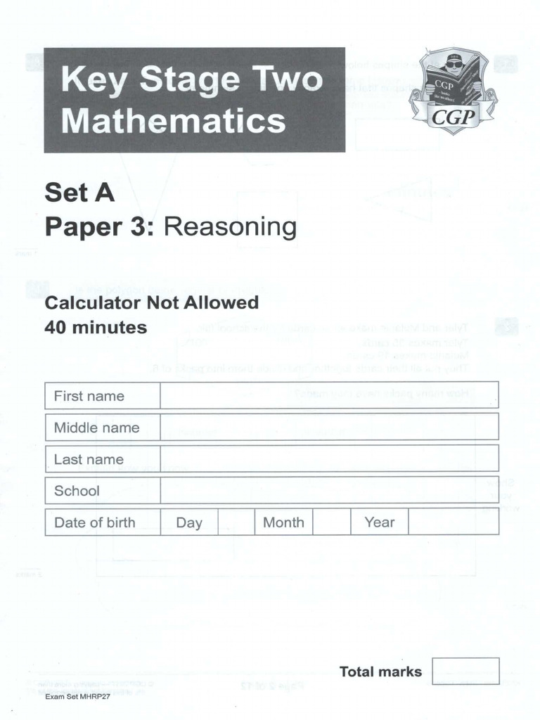 Week 1 Maths Reasoning With Answers | PDF