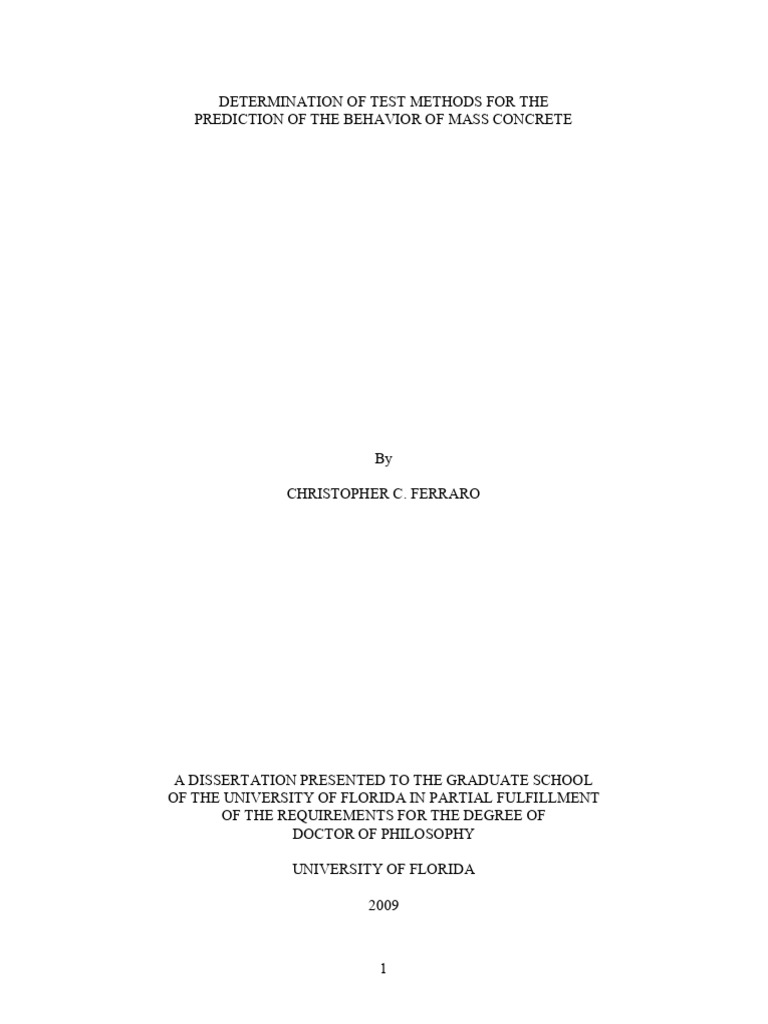 Ferraro, 2009, Determination Mass Concrete | PDF | Calorimetry | Concrete