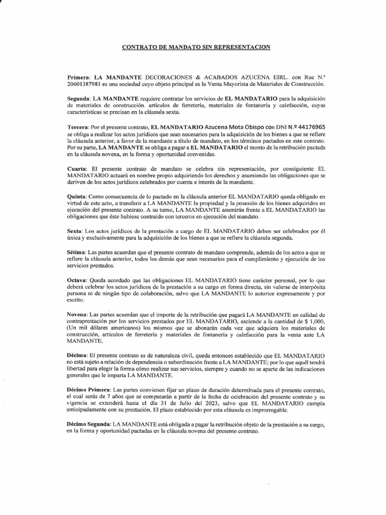MANDATO | PDF