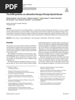 SNMMI Guidelines for Thyroid Scintigraphy | PDF | Hyperthyroidism | Thyroid