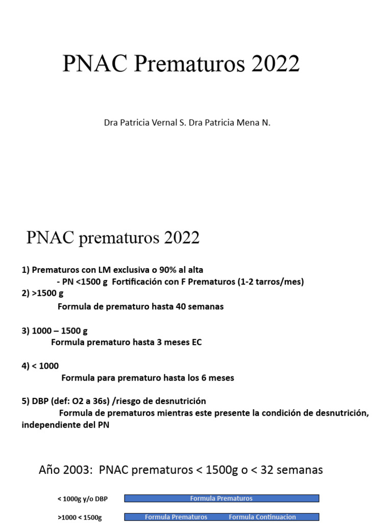 PNAC Prem 2022 Presentacion | PDF