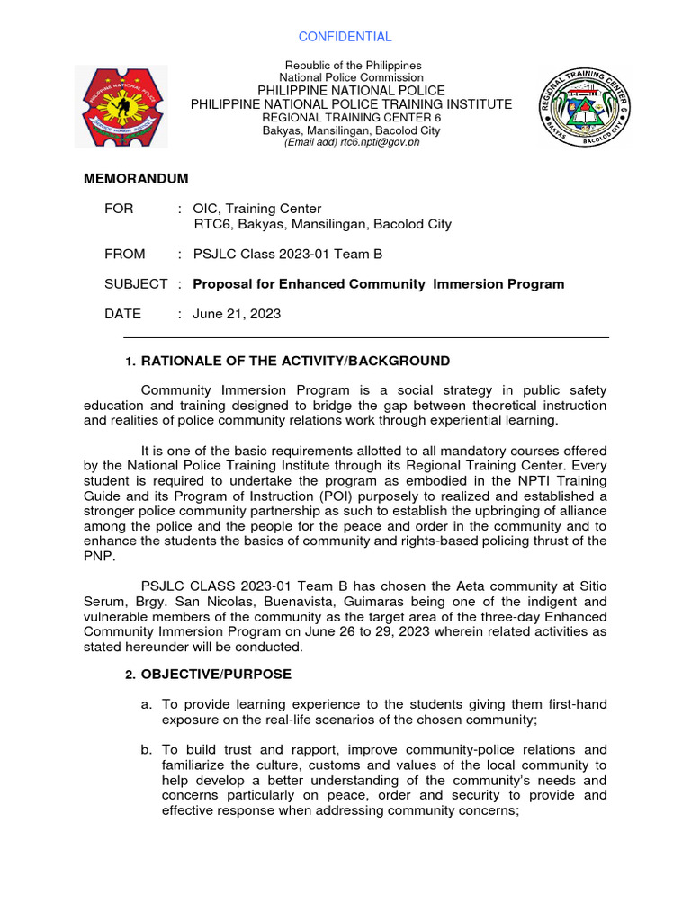 ECIP Proposal PSJLC Team B Revised As of June 21 2023 | PDF