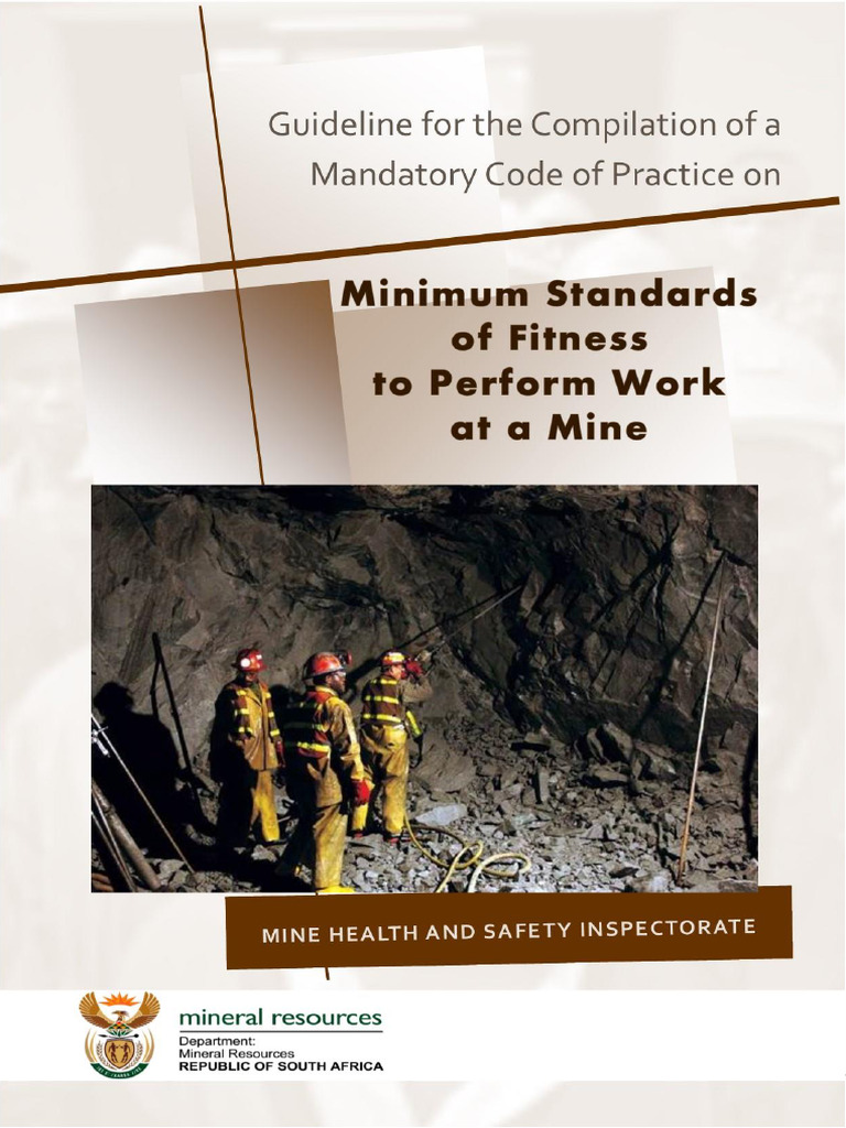 Minimum Standards of Fitness To Perform Work at A Mine - Distribute | PDF | Risk | Occupational ...