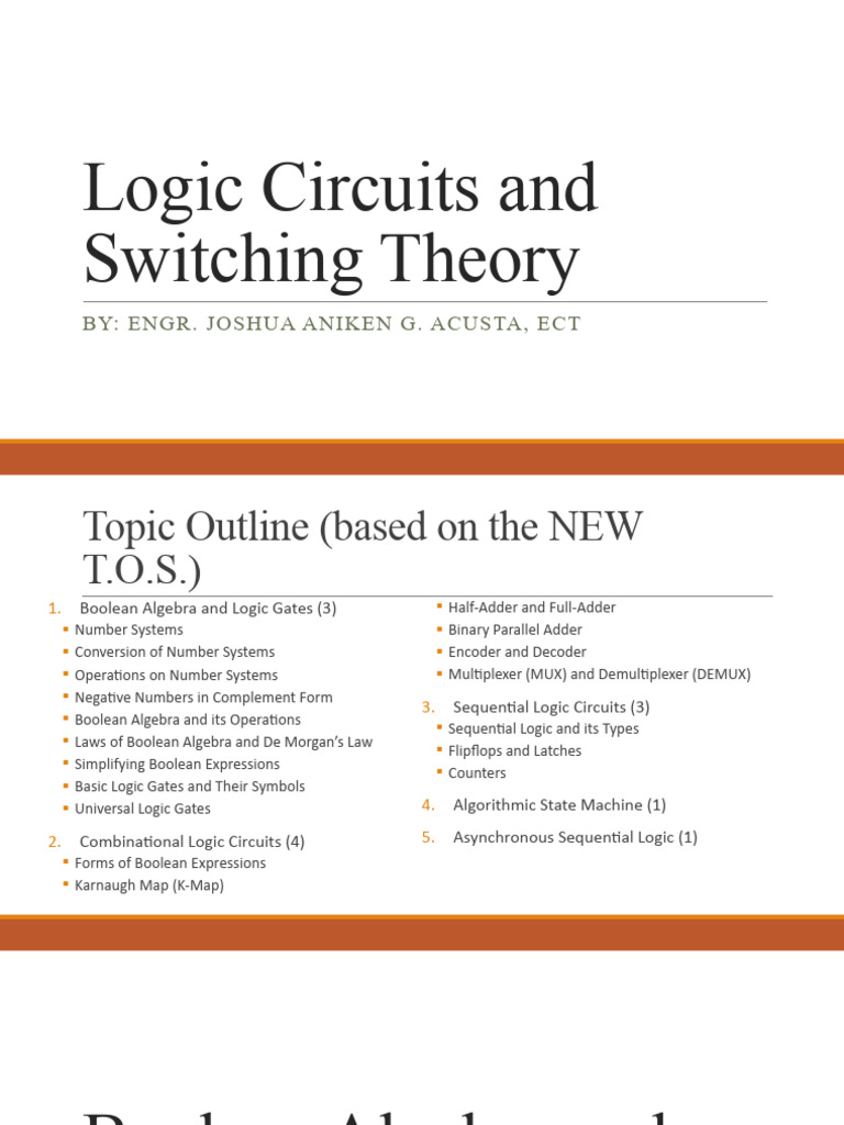 Logic Circuits and Switching Theory | PDF